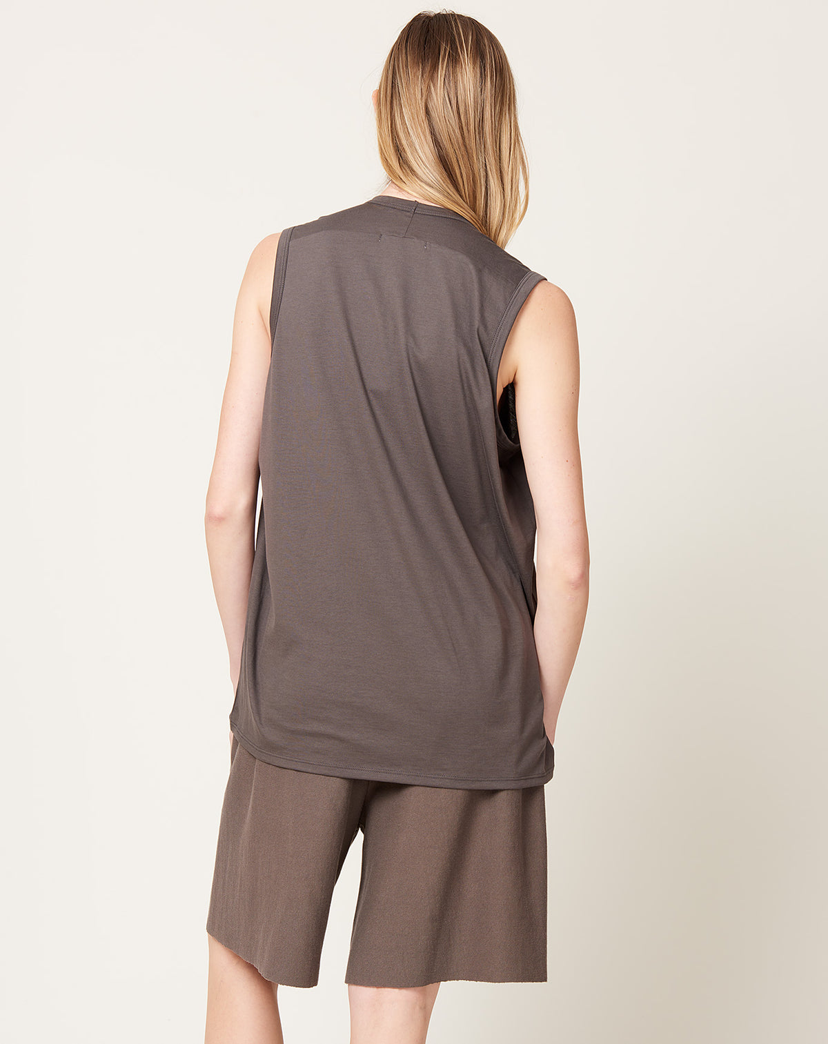 Circle Neck Tank in Washed Bark | 6397 | Covet + Lou | Covet + Lou