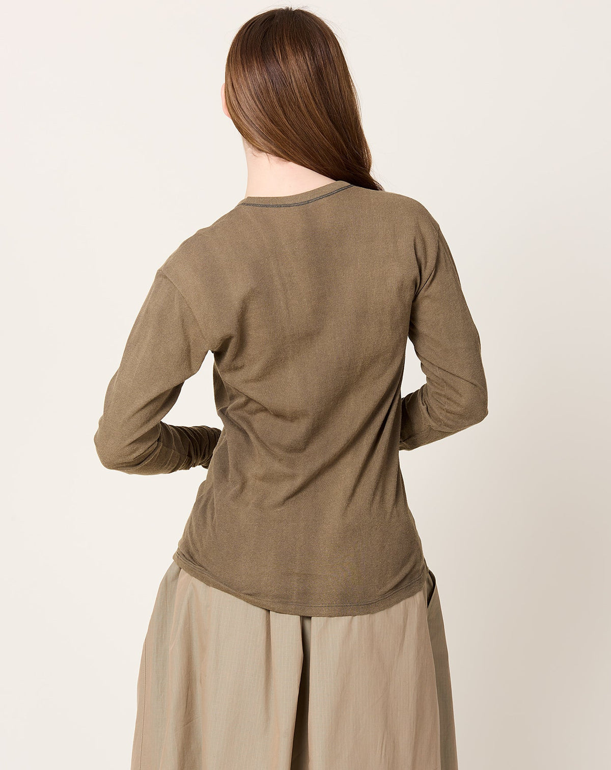 Sunbleached LS T in Army | 6397 | Covet + Lou | Covet + Lou