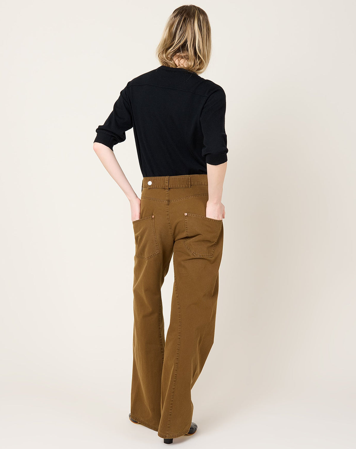 Twisted Seam Pant in Caramel | 6397 | Covet + Lou | Covet + Lou
