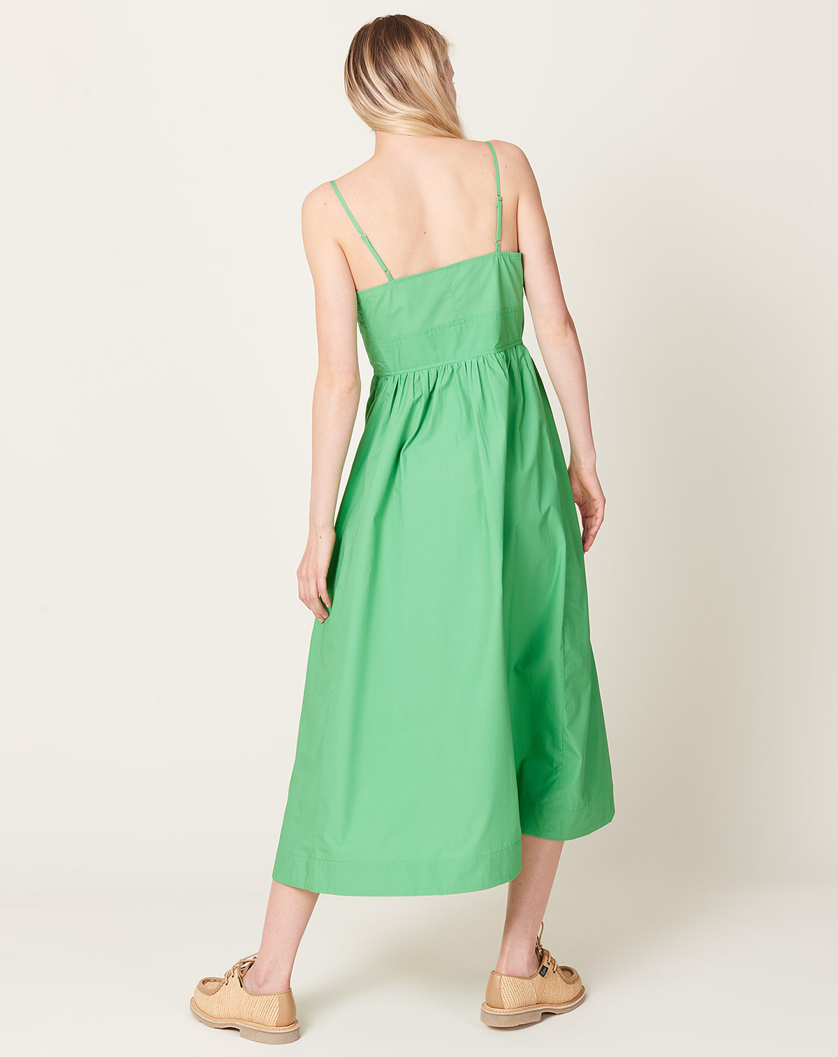Lydia Dress in Jade Poplin | Caron Callahan | Covet + Lou | Covet + Lou