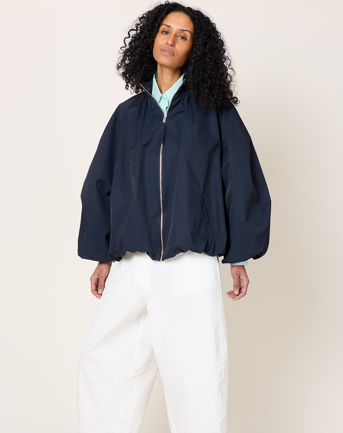 Balloon Jacket in Navy | Cordera | Covet + Lou | Covet + Lou