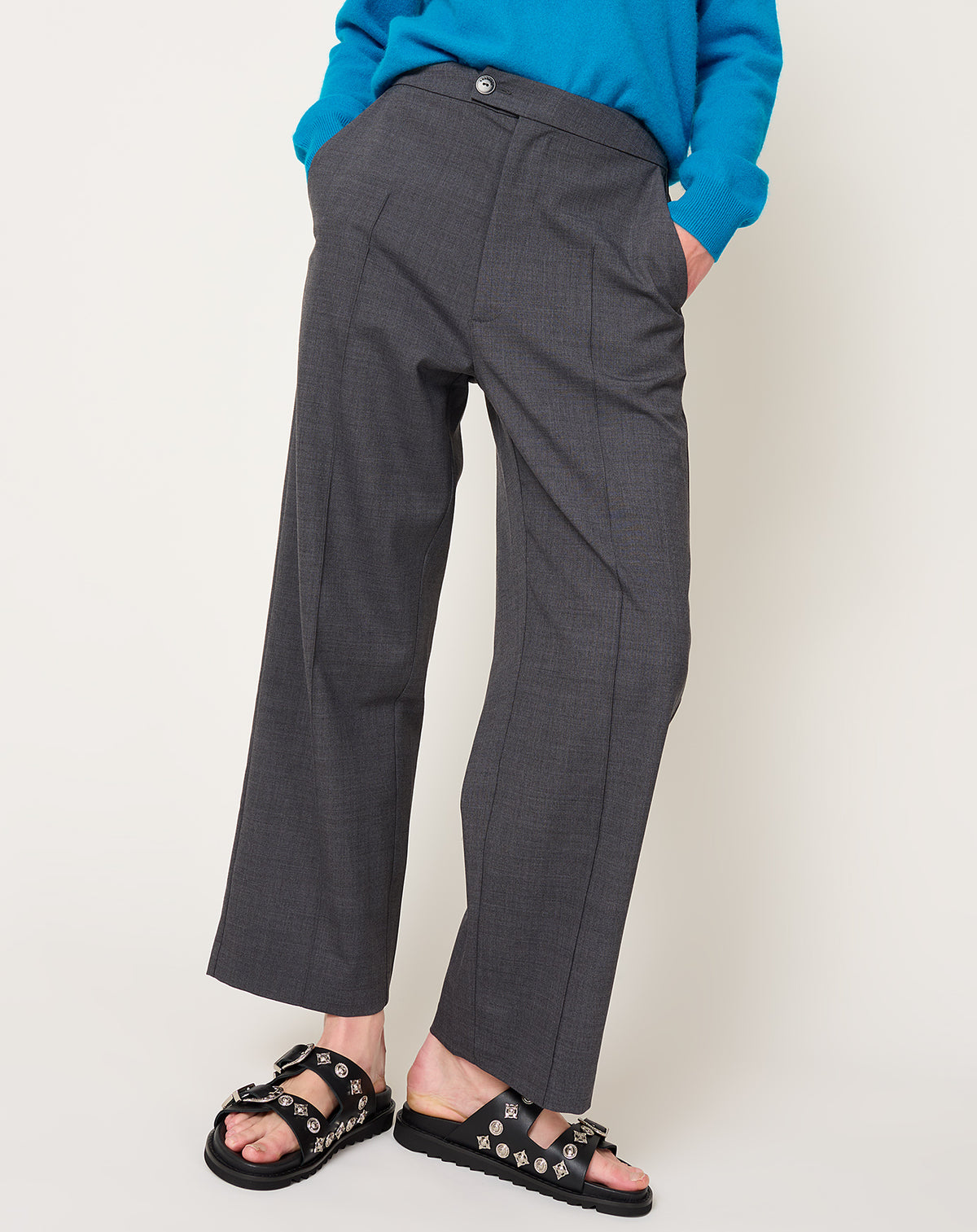 Tailoring Seam Pants in Grey | Cordera | Covet + Lou | Covet + Lou
