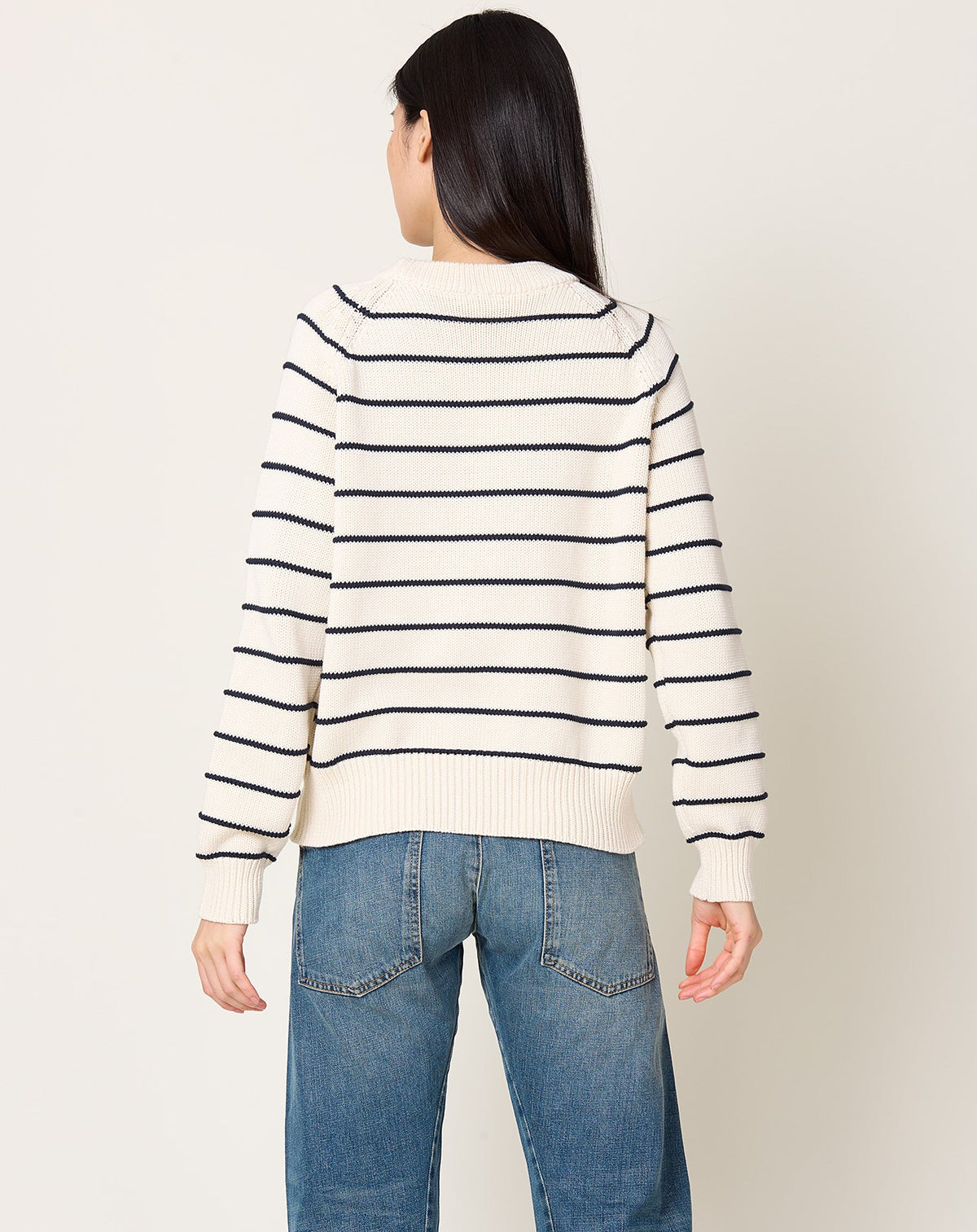 Lilicia Sweater in Off White & Navy | Demylee | Covet + Lou | Covet + Lou