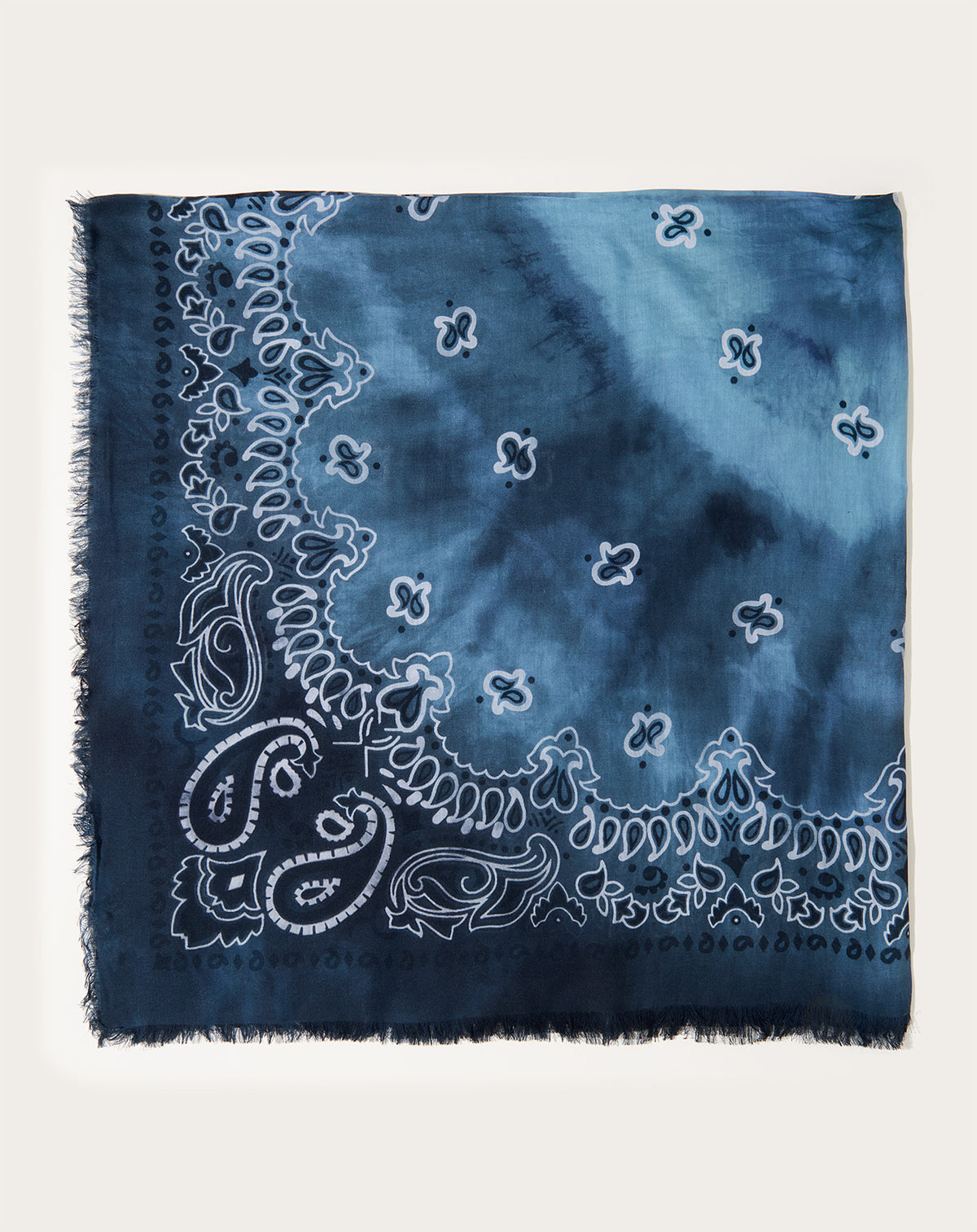 Alvina Hand Dyed Oversized Bandana in Navy | Destin | Covet + Lou ...