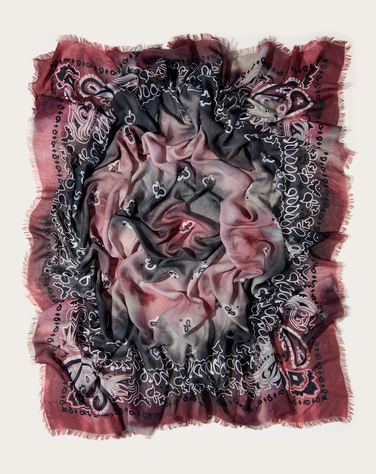 Alvina Hand Dyed Oversized Bandana in Port | Destin | Covet + Lou ...