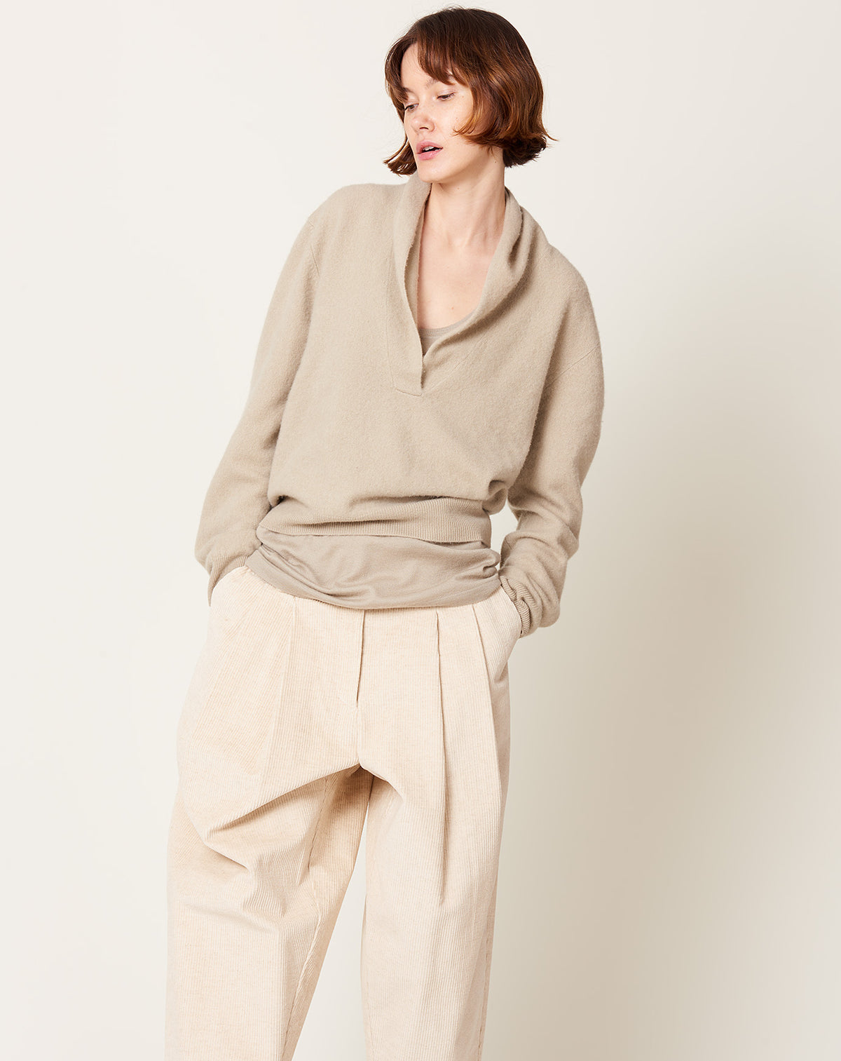 Mini Hamza Sweater in Dark Chalk | Frenckenberger | Covet + Lou | Covet ...