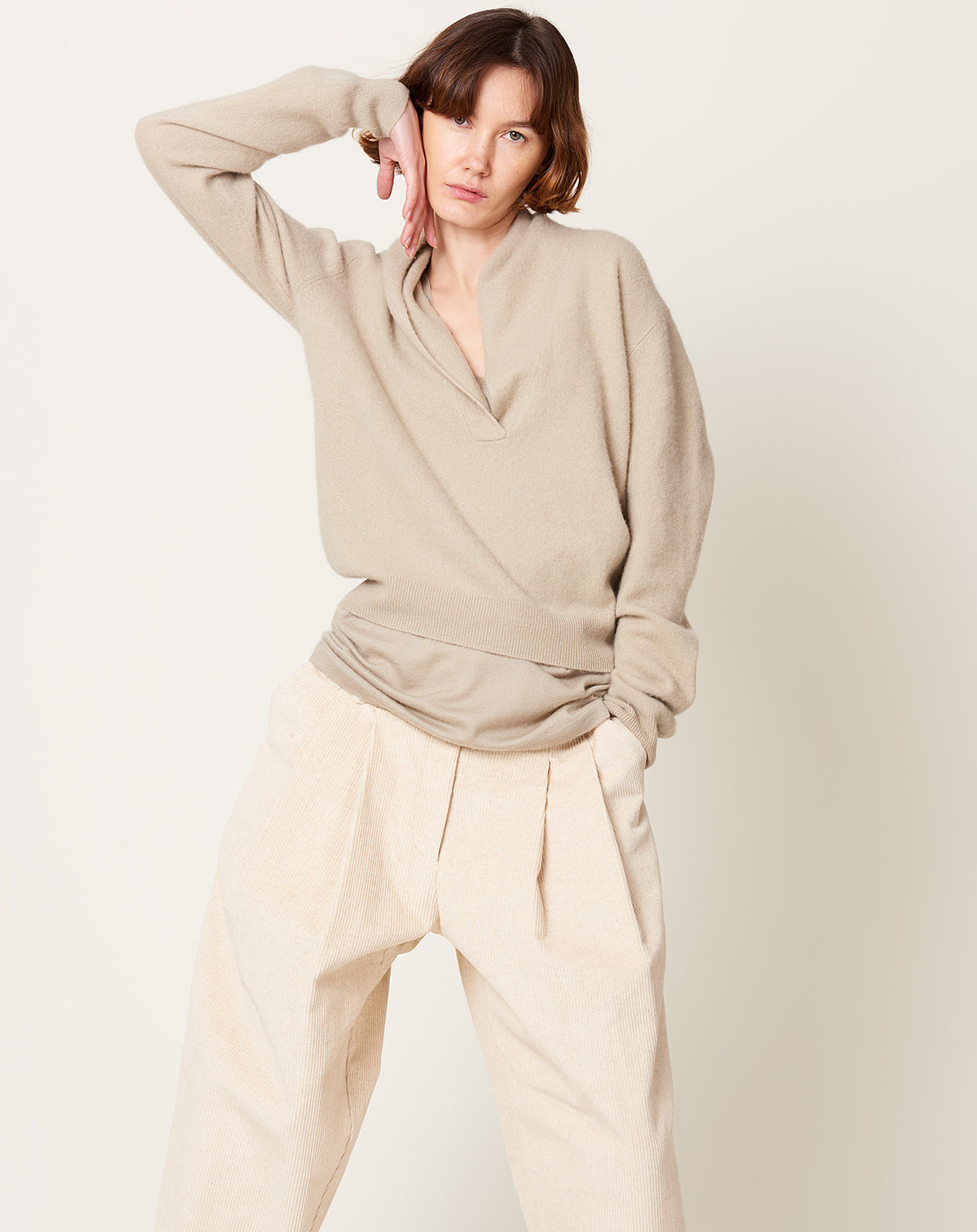 Mini Hamza Sweater in Dark Chalk | Frenckenberger | Covet + Lou | Covet ...