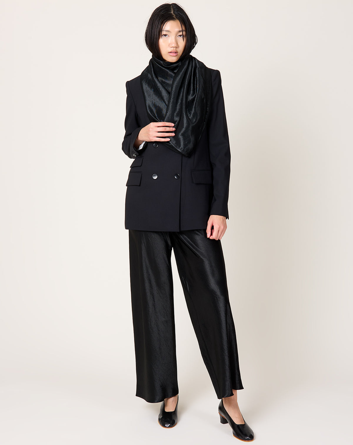 Double Breasted Cloak Blazer in Black | Maria McManus | Covet + Lou ...