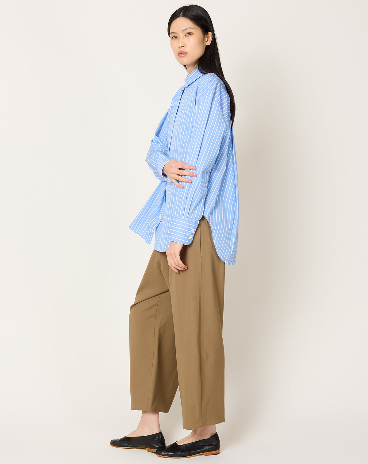 Tunic Shirt in Sky Blue Stripe | Maria McManus | Covet + Lou | Covet + Lou