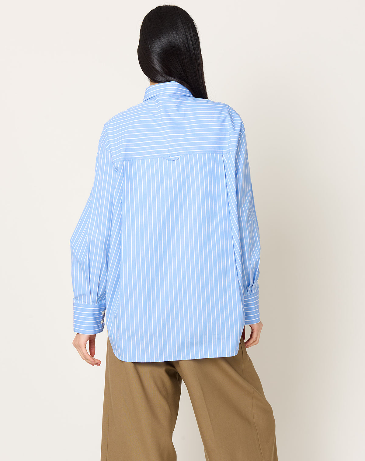 Tunic Shirt in Sky Blue Stripe | Maria McManus | Covet + Lou | Covet + Lou