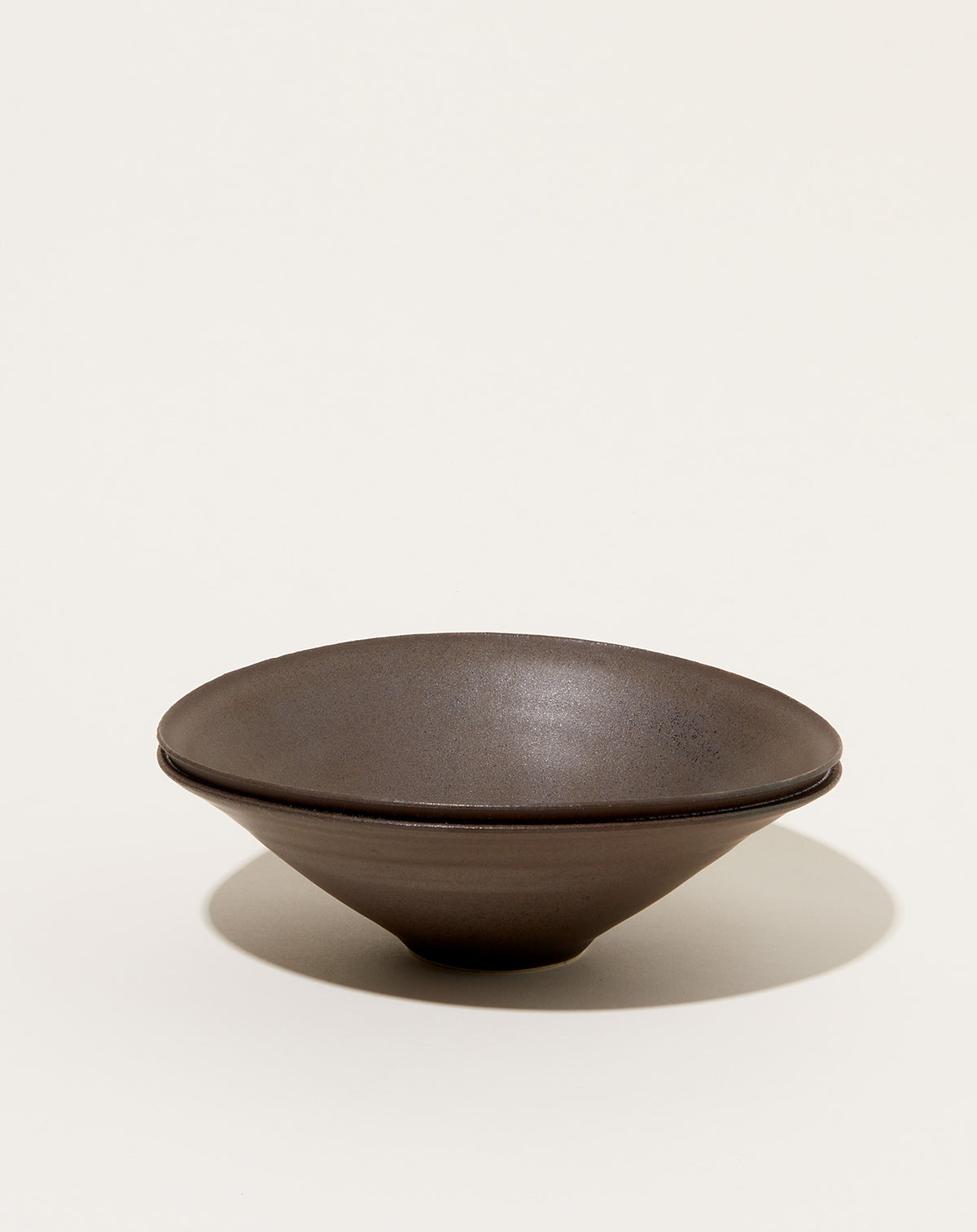 Large Double Lip Bowl in Chocolate | Monohanako | Covet + Lou | Covet + Lou