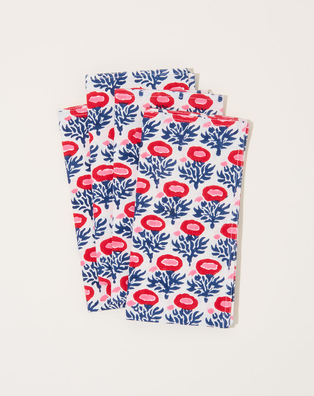 Rumi Block Printed Table Napkins in Red | Soil to Studio | Covet + Lou ...