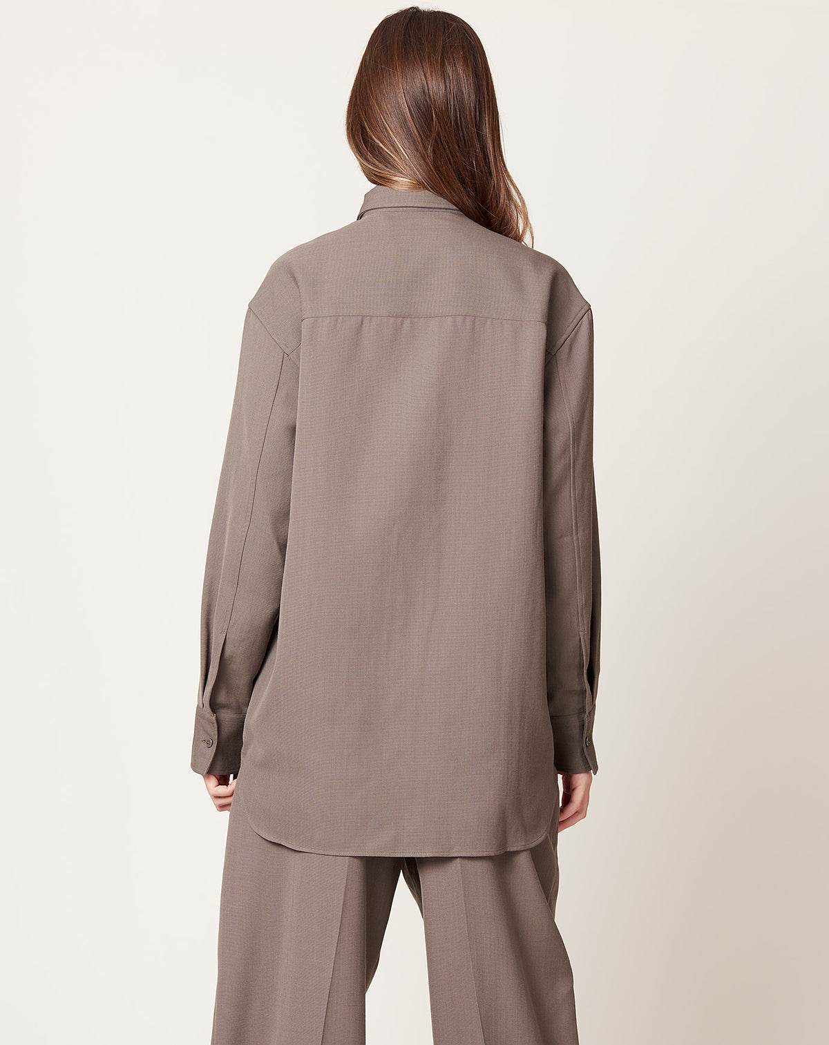 Santos Shirt in Reed Light Tech Wool | Studio Nicholson | Covet + Lou ...