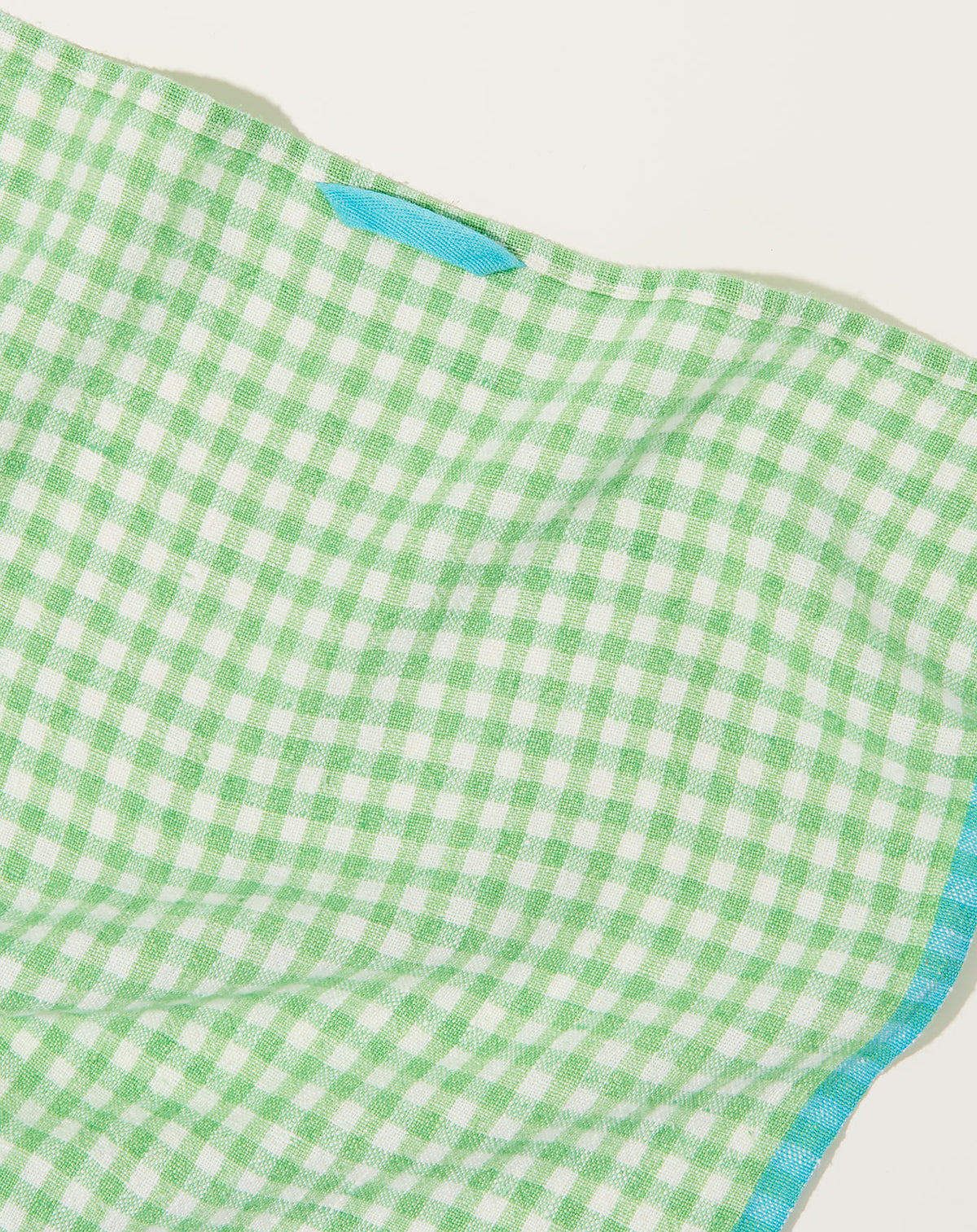 Two-Tone Gingham Towels in Lime & Aqua | Caravan | Covet + Lou | Covet ...