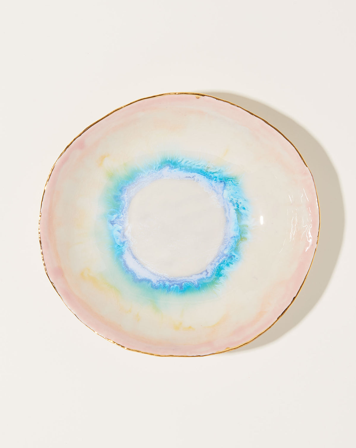 Large Prism Bowl with Gold | Minh Singer | Covet + Lou | Covet + Lou