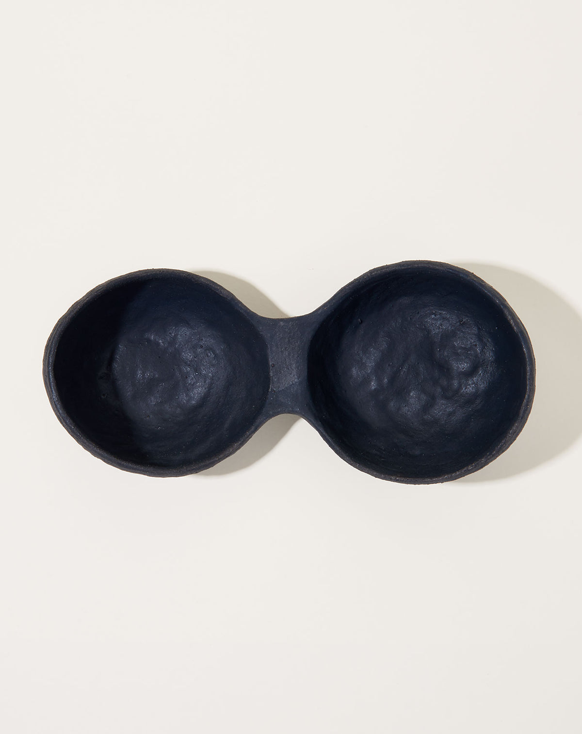 Nabra Double Bowl in Matte Black | Nur Ceramics | Covet + Lou | Covet + Lou