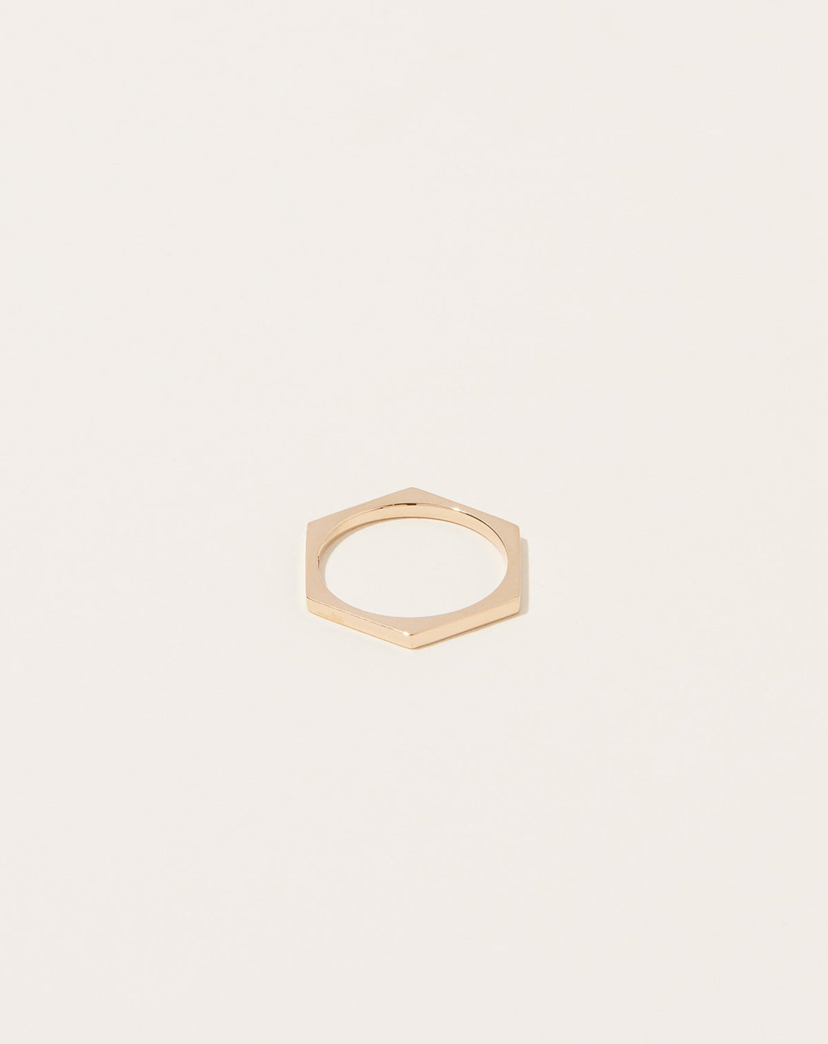 Hex Ring in 14k Yellow Gold | Selin Kent | Covet + Lou | Covet + Lou
