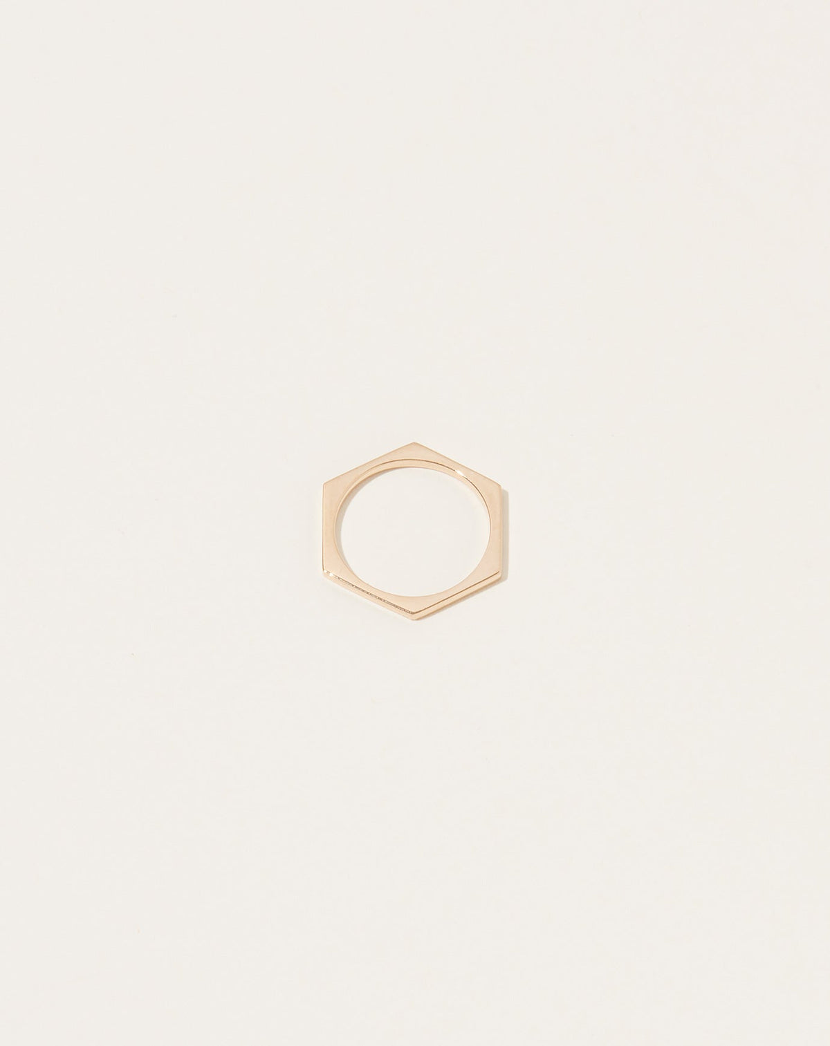 Hex Ring in 14k Yellow Gold | Selin Kent | Covet + Lou | Covet + Lou