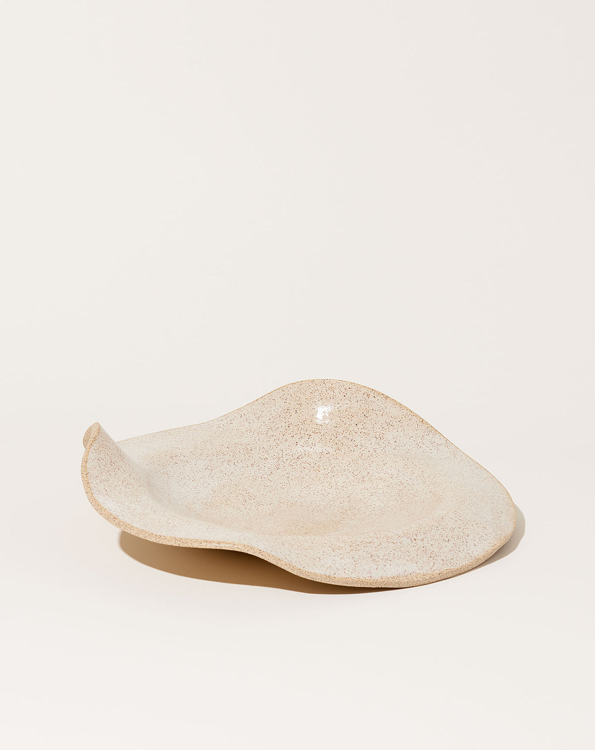 Raya Round Platter in Speckled White | SIN | Covet + Lou | Covet + Lou