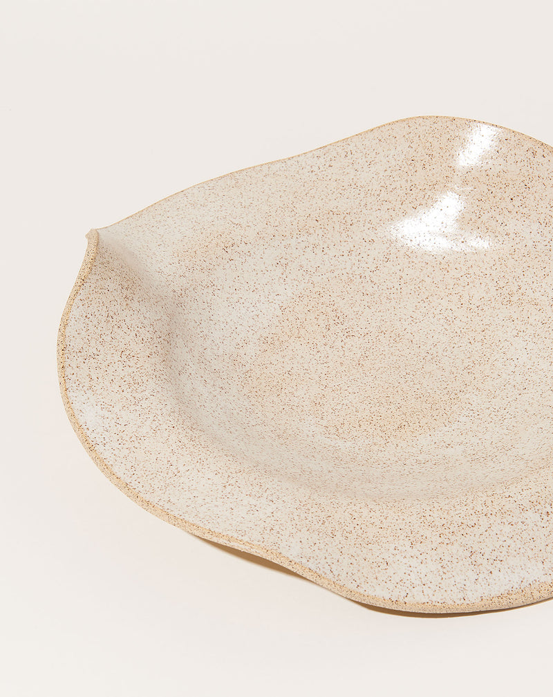 Raya Round Platter in Speckled White | SIN | Covet + Lou | Covet + Lou