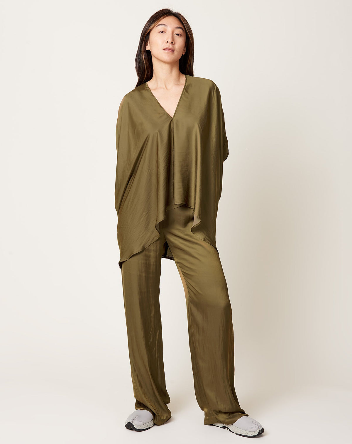 Lena Top in Olive Drift | Zero + Maria Cornejo | Covet + Lou | Covet + Lou